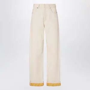 Fendi Denim Trousers - Yellow