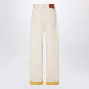 Fendi Denim Trousers - Yellow