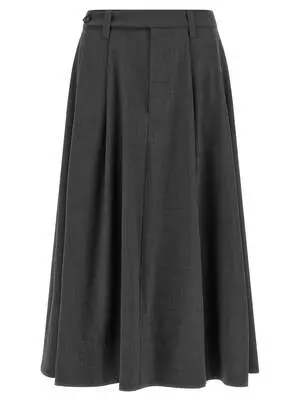 Brunello Cucinelli Wheel Skirt - Gray