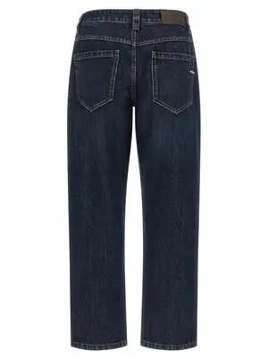 Brunello Cucinelli Shiny Bartack' Jeans
