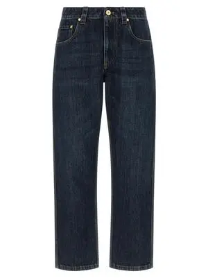 Brunello Cucinelli Shiny Bartack Jeans - Blue