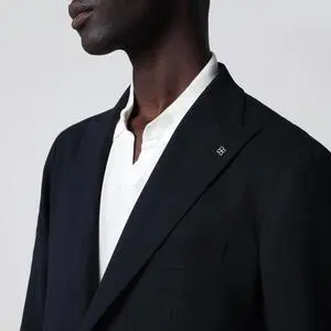 Tagliatore Single-breasted Textured Wool Jacket