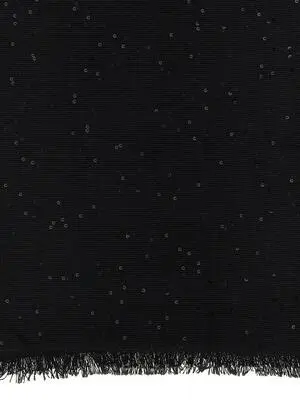 Brunello Cucinelli Diamante' Scarf - Black