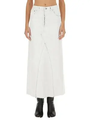 MAISON MARGIELA Midi Skirt - White