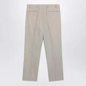 Prada Sand-colored Cotton Trousers