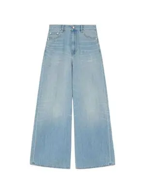 GANNI Cotton Denim Jeans - Multicolor