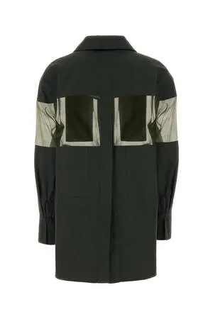 Fendi Olive Cotton Blend Jacket