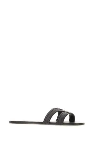 Saint Laurent Flat Slides - Multicolor