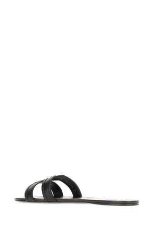 Saint Laurent Flat Slides - Multicolor