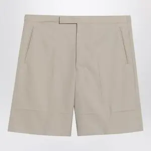 Prada Sand-colored Cotton Bermuda Shorts - Cream