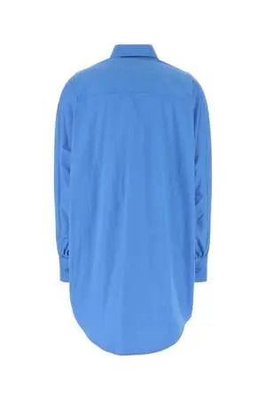 ERMANO SCERVINO Ermanno Scervino Cerulean Poplin Oversize Shirt