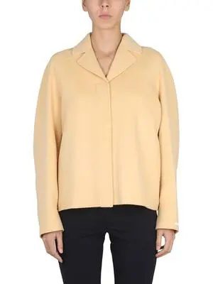 Max Mara Pink Short Coat - Cream
