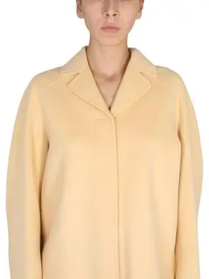 Max Mara Pink Short Coat - Cream
