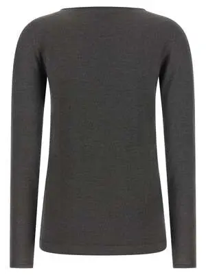 Brunello Cucinelli Metallic Knit Pullover - Gray