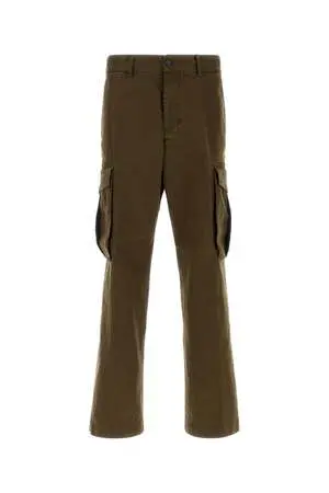 Dsquared2 Olive Stretch Cotton Loose Cargo Pant - Green