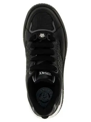 Versace Biggie Basket Leather Sneakers