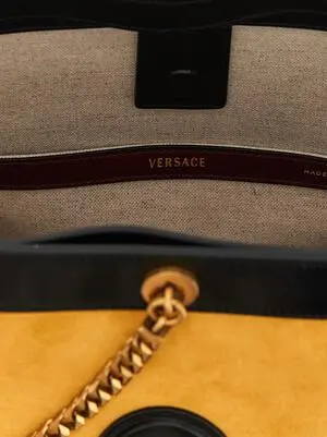Versace Pivot' Small Bucket Bag - Yellow