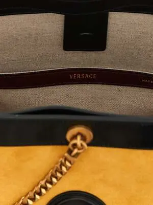Versace Pivot Bucket Bag - Yellow