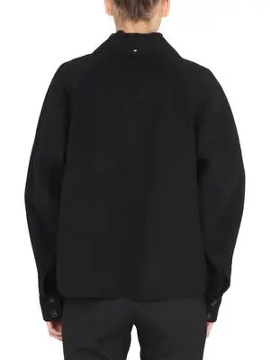 Max Mara Pink Short Coat - Black