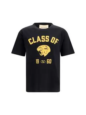 Valentino Garavani Panther Print Cotton T-shirt - Black