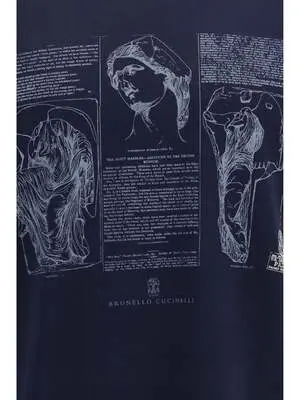 Brunello Cucinelli Cotton Printed T-shirt