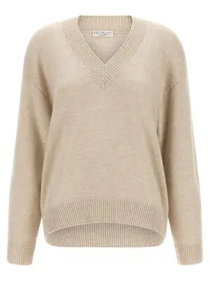 Brunello Cucinelli Diamante' Sweater - Cream