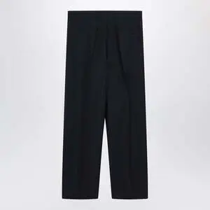 Miu Miu Navy Wool-blend Trousers