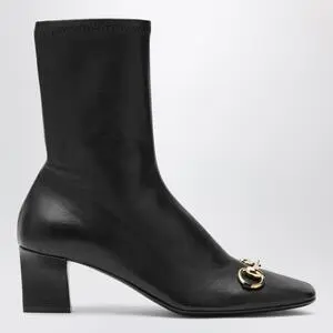 Gucci Signora Ankle Boots With Horsebit - Black