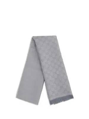 Gucci Gg Supreme Embroidered Wool Scarf