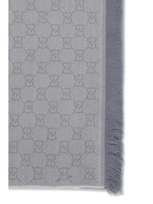 Gucci Gg Supreme Embroidered Wool Scarf
