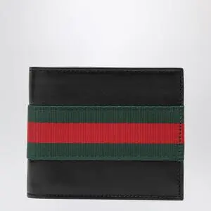 Gucci Web Trademark Bi-fold Wallet - Black