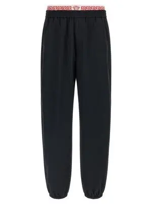 Versace Greca' Pattern Joggers - Black