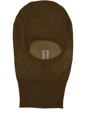 Rick Owens 100% Cashmere Knitted Balaclava - Brown