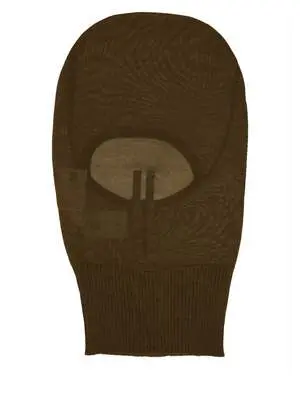 Rick Owens 100% Cashmere Knitted Balaclava - Brown