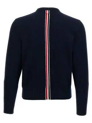 Thom Browne Rwb Intarsia Wool Sweater - Blue