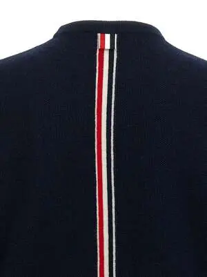 Thom Browne Rwb Intarsia Wool Sweater - Blue