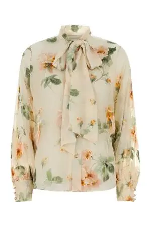 Zimmermann Embroidered Viscose Blend Carousel Shirt