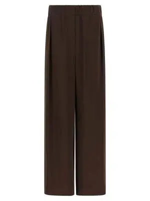 JIL SANDER Fluid Viscose Pants - Brown