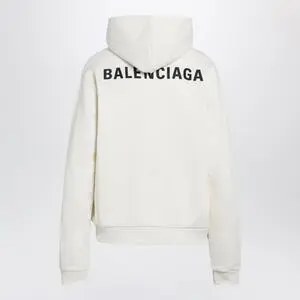 Balenciaga Embroidered Hoodie - White