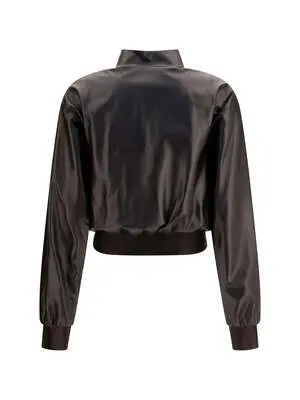 Gucci Soft Nappa Bomber Jacket - Brown