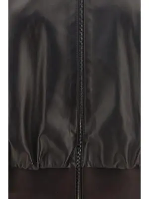 Gucci Soft Nappa Bomber Jacket - Brown