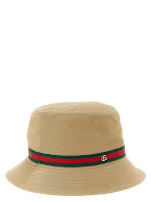 Gucci Web Tape Bucket Hat - Cream
