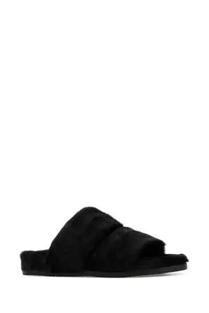 Dolce & Gabbana Calf Hair Dg Casual Slippers - Black