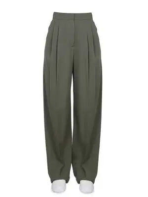Alexander McQueen Wide Leg Pants - Green