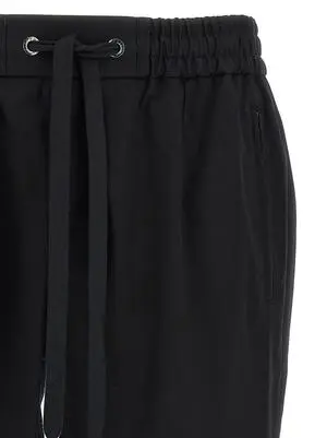 Dolce & Gabbana Logo Plaque Pants - Black