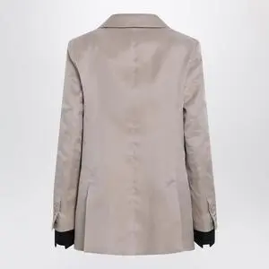 Max Mara Oversized Linen And Organza Blazer - Pink