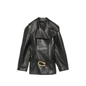 Gucci Leather Jacket - Black