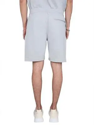 Alexander McQueen Bermuda Shorts With Graffiti Logo Print