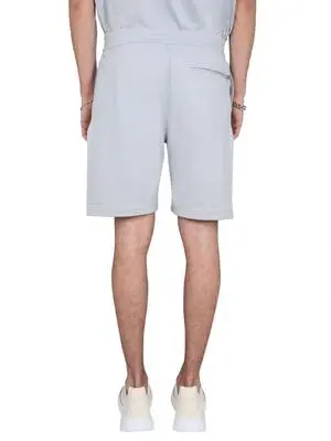 Alexander McQueen Bermuda Shorts With Graffiti Logo Print - Multicolor