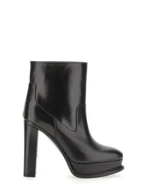 Alexander McQueen Platform Boots - Black
